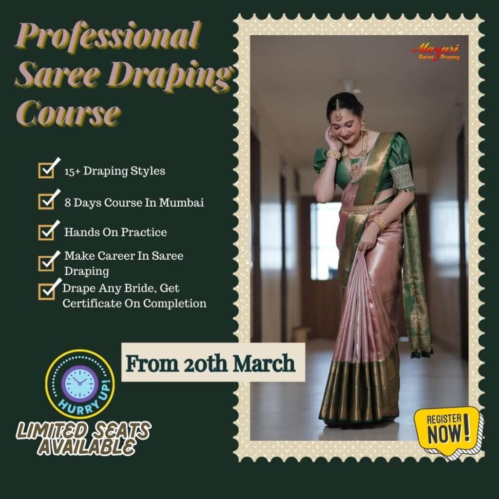 Professional Saree Draping Course - Offline - Best Saree Draper in ...