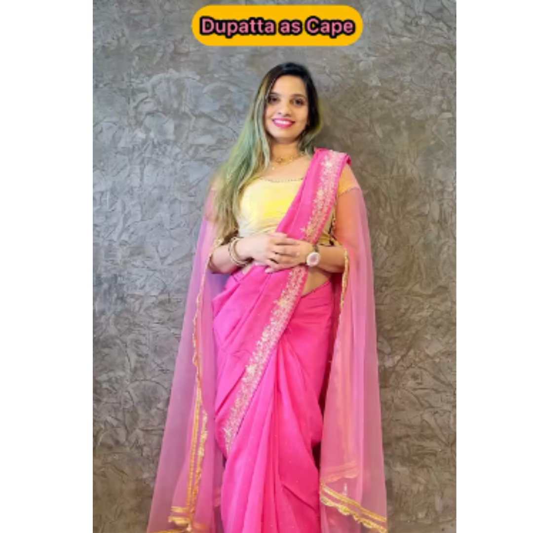 Double the Drape : Style Your Saree with a Dupatta
